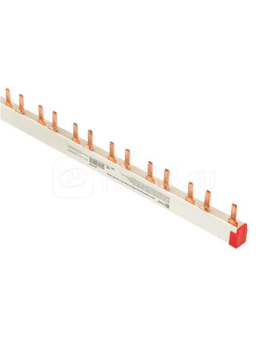 Шина соединительная PIN 2ф 63А мед. изол. 54мод (дл.1м) EKF pin-02-63