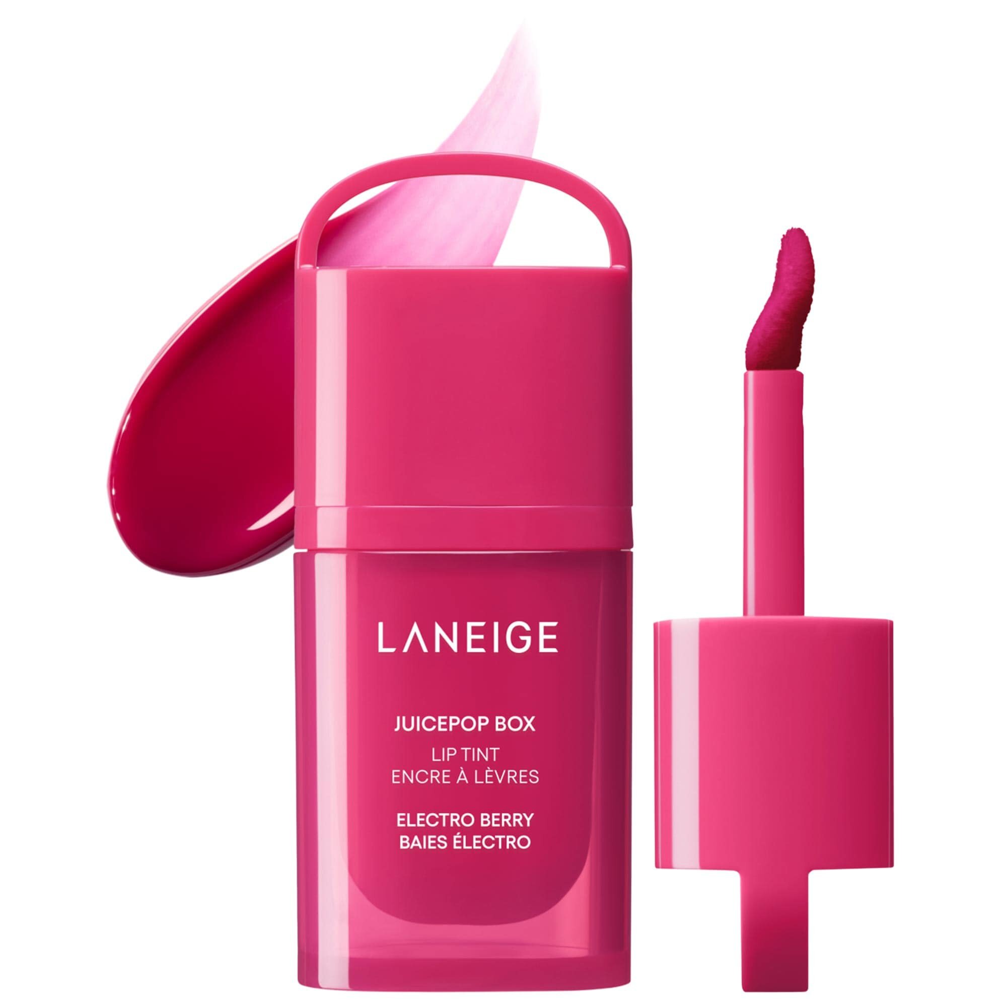 Laneige увлажняющий тинт для губ JuicePop Box Lip Oil Tint, оттенок Electro Berry, 4,5 г