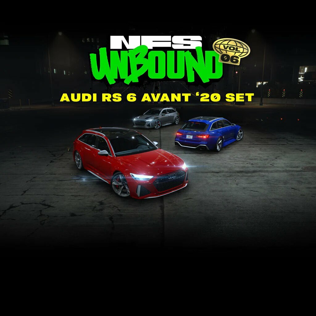 Дополнение Need for Speed Unbound - Audi RS 6 Avant ‘20 Set, цифровое издание PlayStation 5, регион Турция / код пополнения баланса