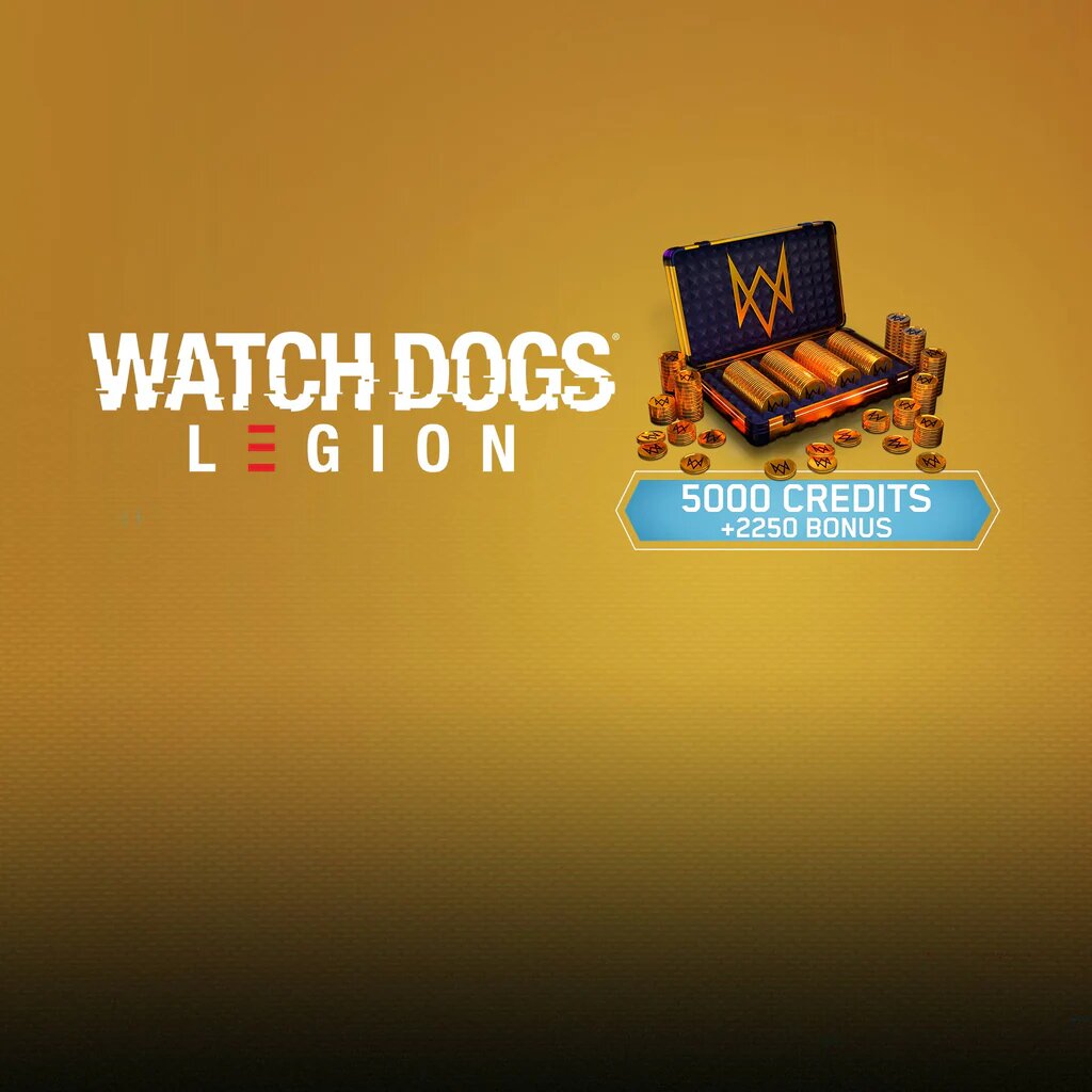 Дополнение WATCH DOGS: LEGION PS4 - 7250 WD CREDITS PACK, цифровое издание PlayStation 4 и PlayStation 5, регион Индия / код пополнения баланса