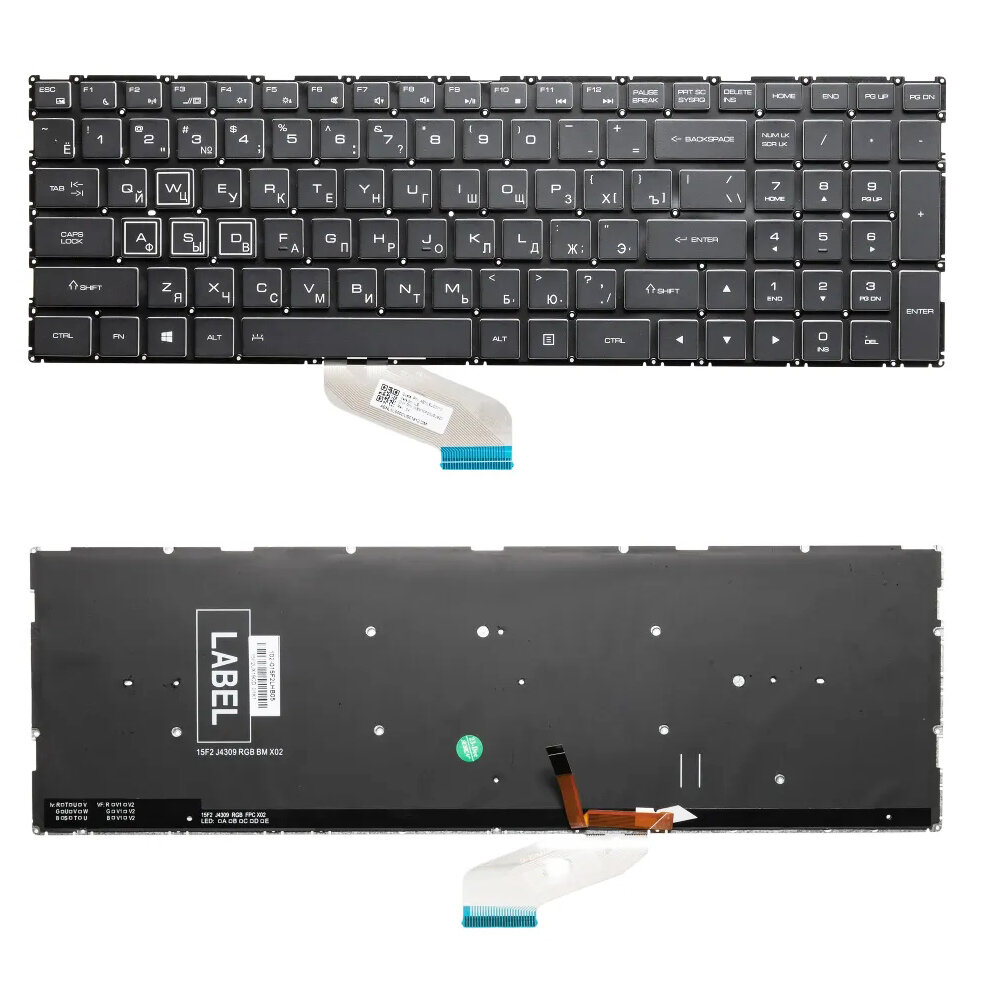 Клавиатура для Thunderobot 911 Air D X , XD Wave D / 911 X Wild Hunter G2 , G3 XD . D с RGB подсветкой