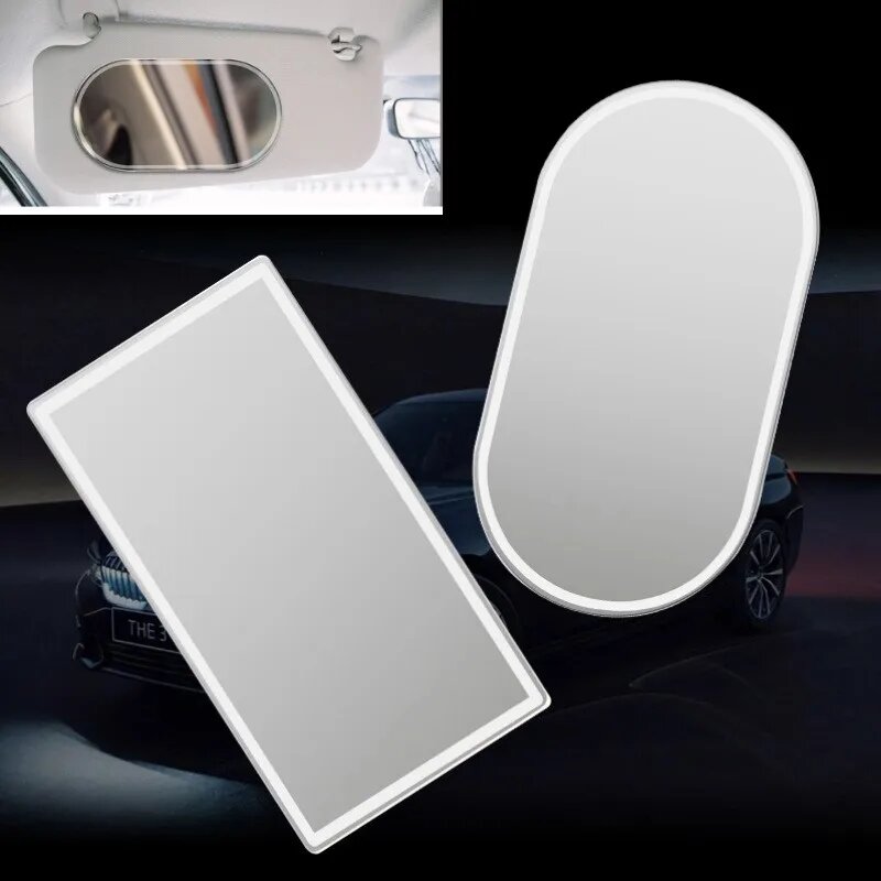 Автомобильное зеркало для макияжа Rectangle L