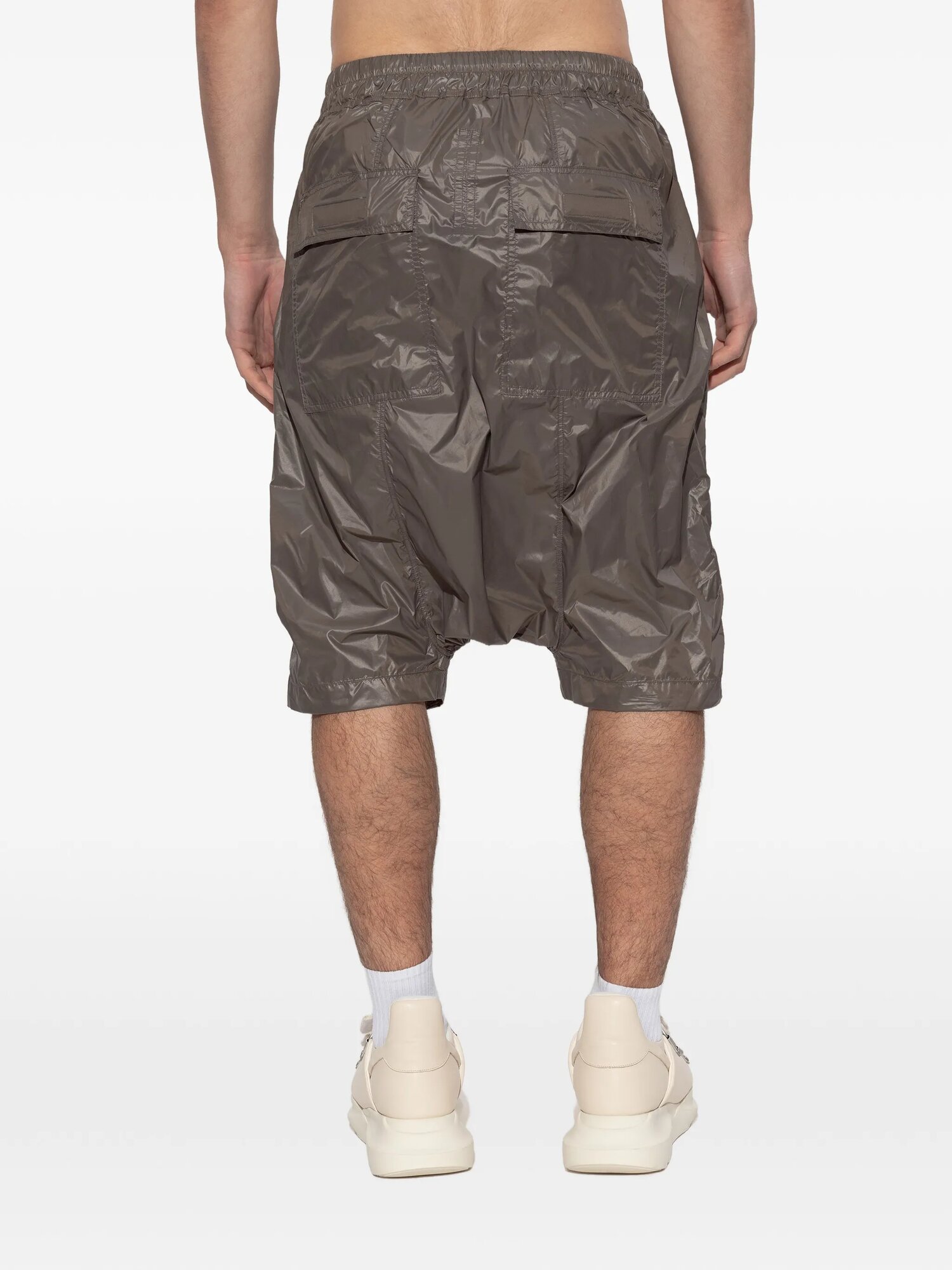 Шорты Rick Owens Drawstring Pods shorts, размер M, серый — фото 1