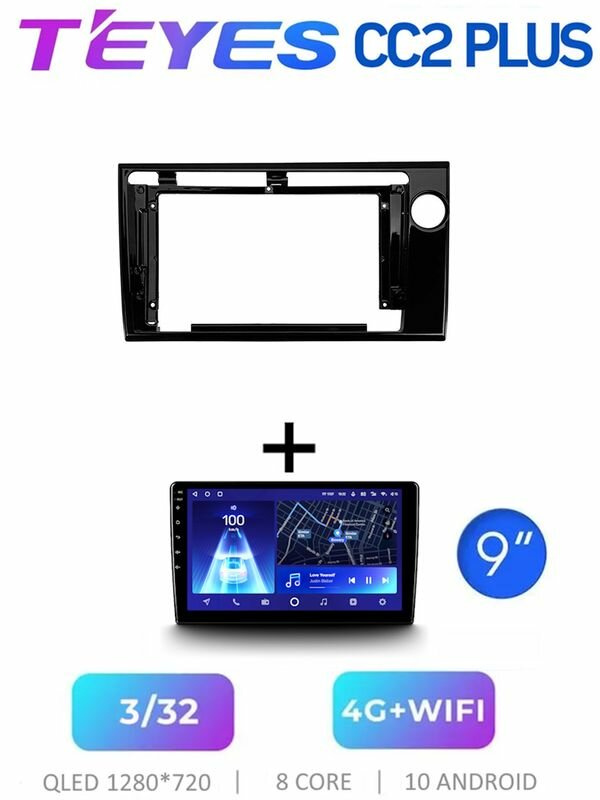 Магнитола 9" Teyes CC2 Plus 3/32 Gb для Honda BRV 2015-2019 Правый руль