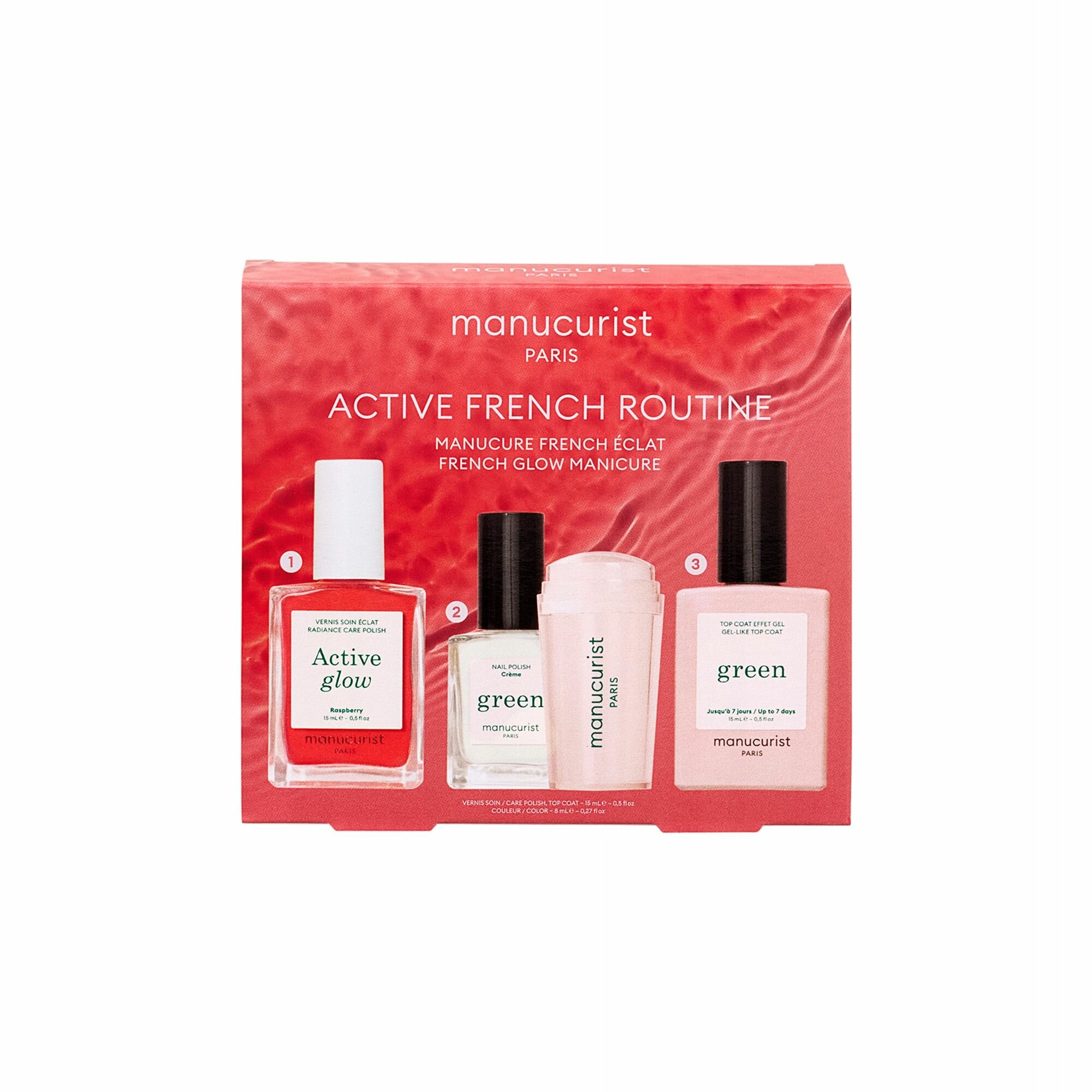 Manucurist Набор лаков для французского маникюра Active French Manicure Routine Kit