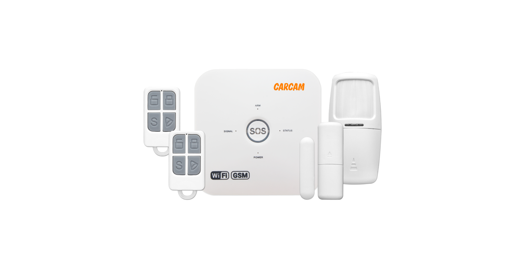 Wi-Fi/GSM сигнализация CARCAM Tuya GSM+WiFi Alarm Kit 10GDT комплект умный дом для квартиры, дома, дачи, гаража