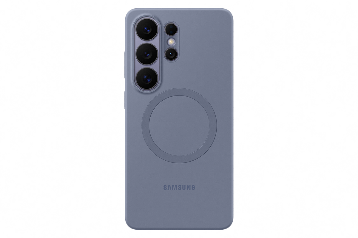 Чехол-накладка Silicone Magnet Case S26 Ultra, сине-фиолетовый