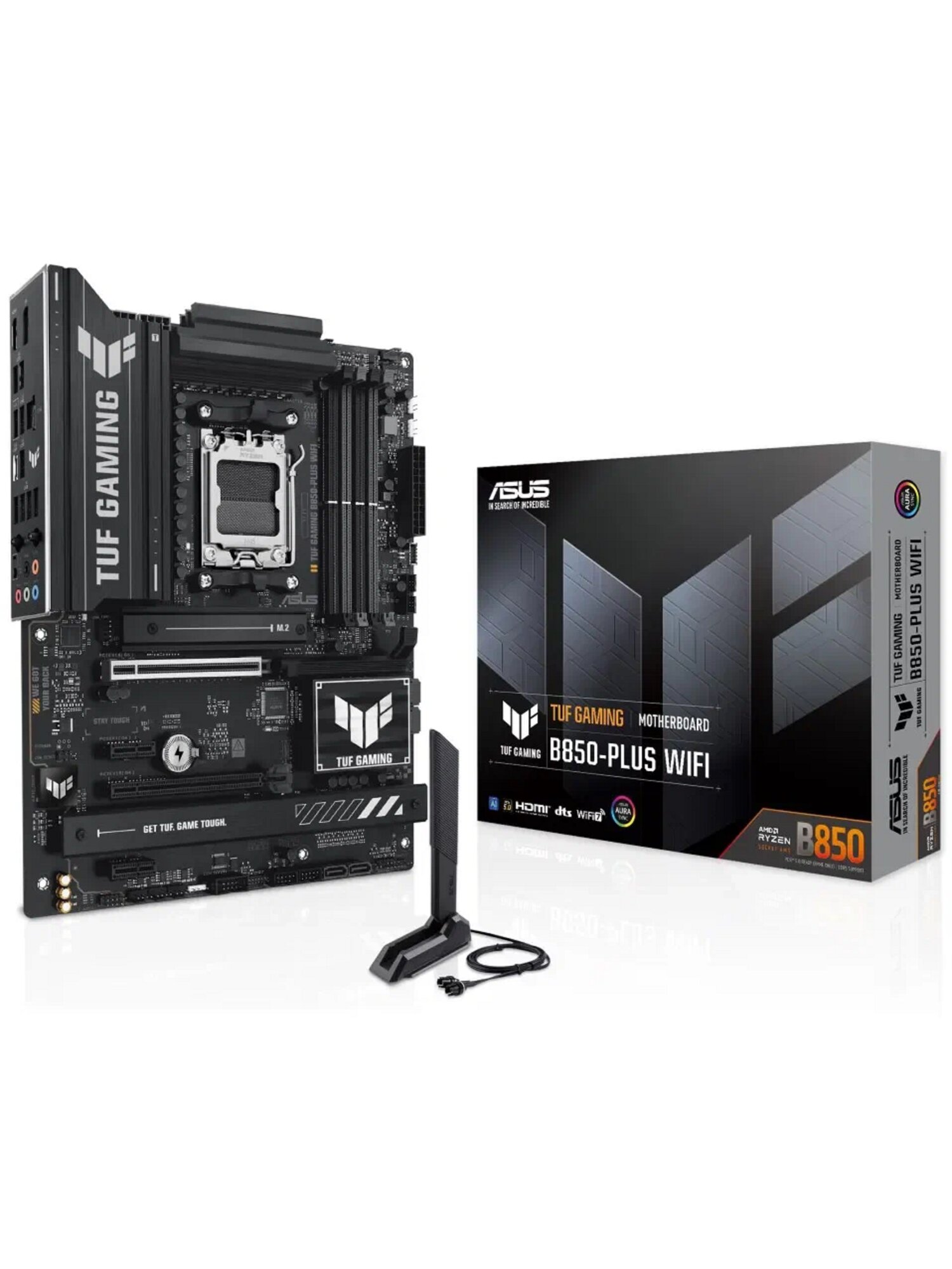Материнская плата ASUS TUF GAMING B850-PLUS WIFI ATX AM5 AMD B850 4xDDR5 (256ГБ)
