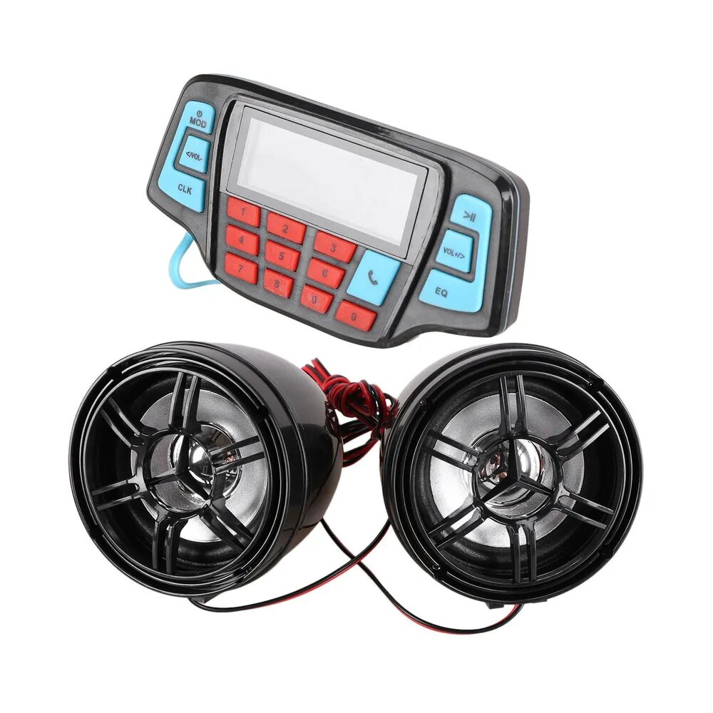 Мотоцикл Mp3 музыкальный плеер аудио громкой связи Bluetooth стерео динамик FM-радио водонепроницаемая аудиосистема