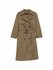 Пальто Max Mara Double-breasted belted coat, размер 38, зеленый,