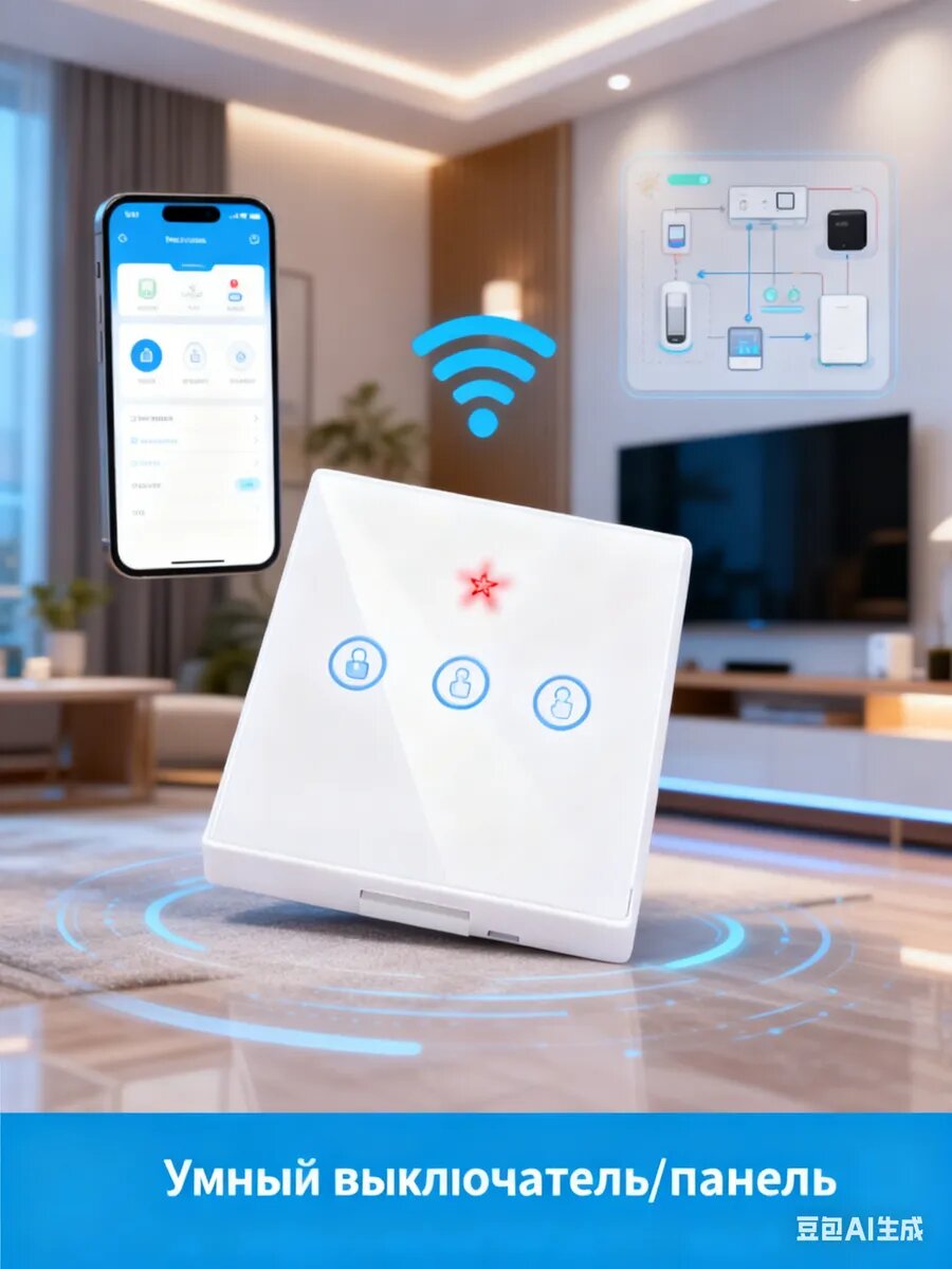 Сенсорный умный выключатель| Универсальный| WiFi/Zigbee