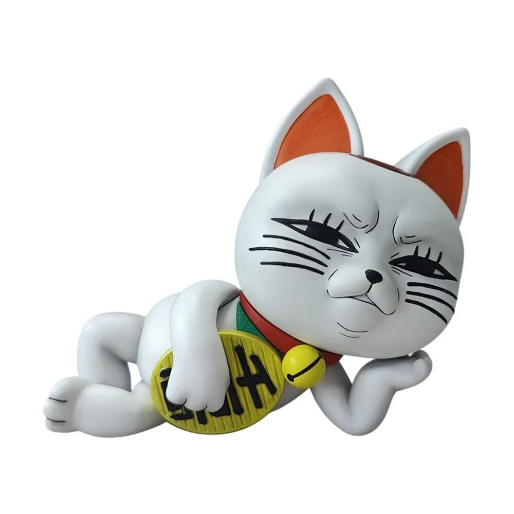 Фигурка Lucky Cat белая керамика статуэтка кошки талисман для дома и офиса