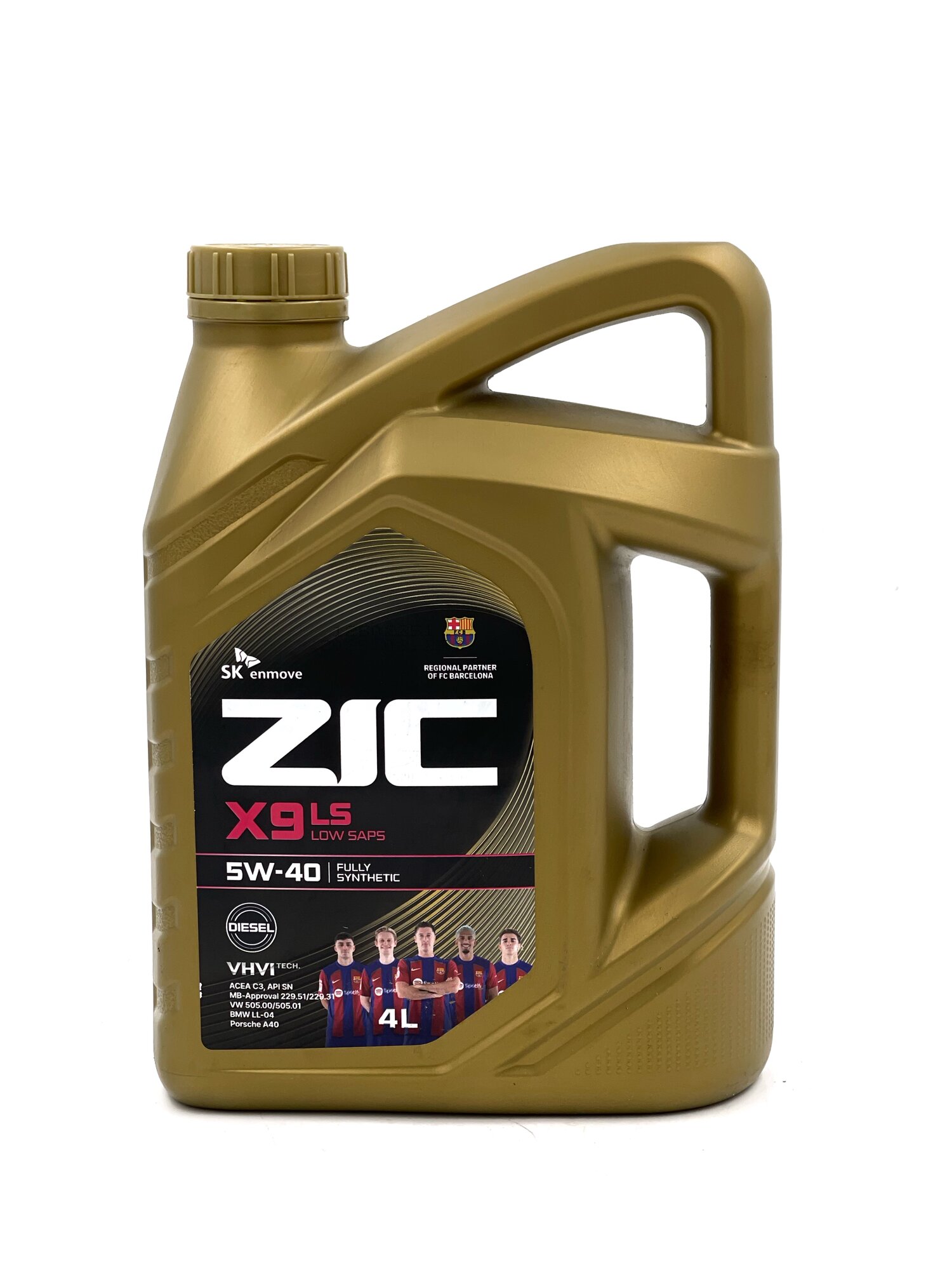 Масло моторное ZIC X9 LS 5w-40 , синтетическое, 4 литра, для авто