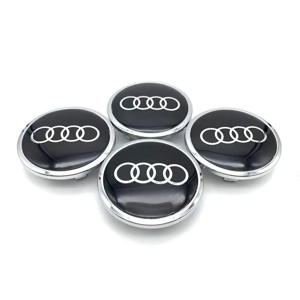 Audi Колпак ступицы колеса, комплект 4 шт. Заглушки на диски для защиты от пыли и грязи