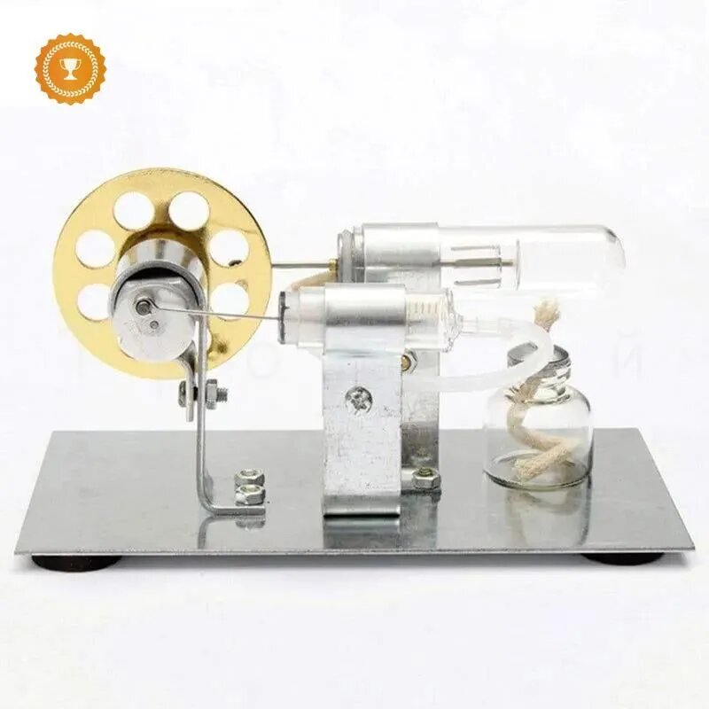 GM Модель двигателя Стирлинга Обучающая игрушка Металлический корпус коллекционная модель