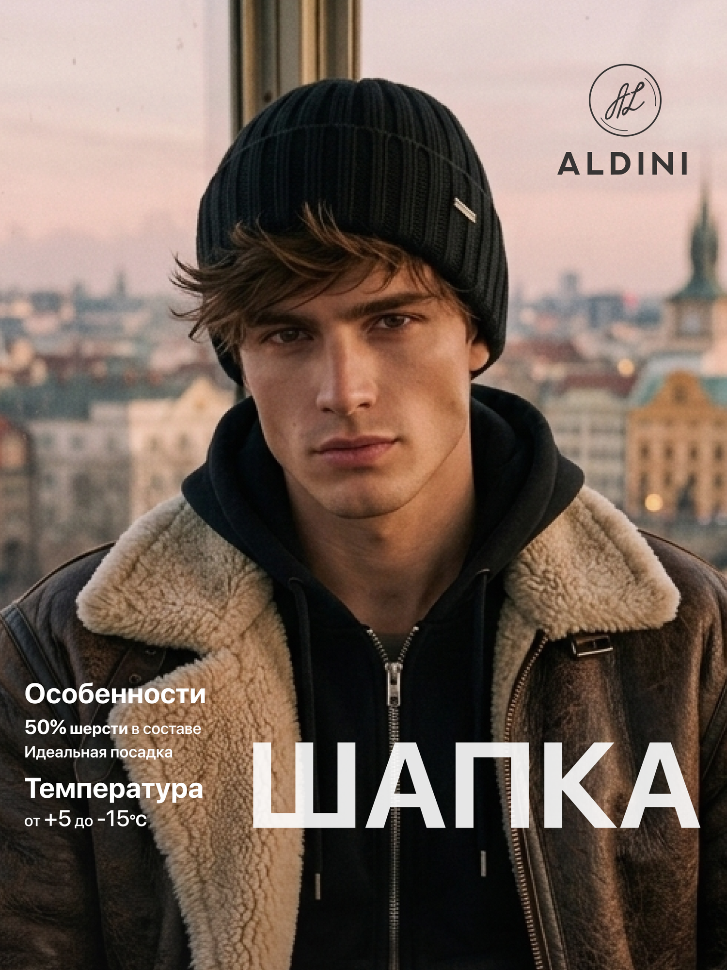 Шапка-бини Томас для мужчин