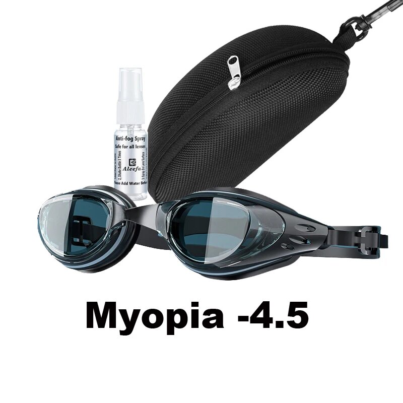 Очки для плавания DIVE&SAIL, черный, Myopia -4.5