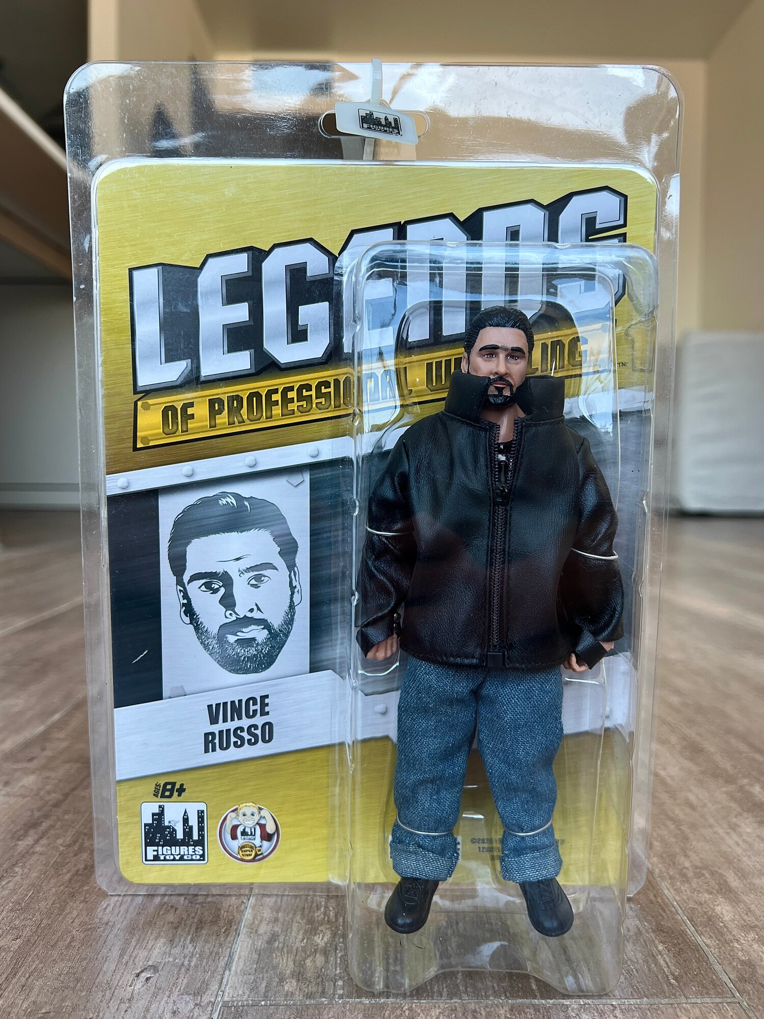 Фигурка Рестлер Vince Russo Legends of Professional Wrestling Figures Toy Company WWE Рестлинг Винс Руссо Реслинг