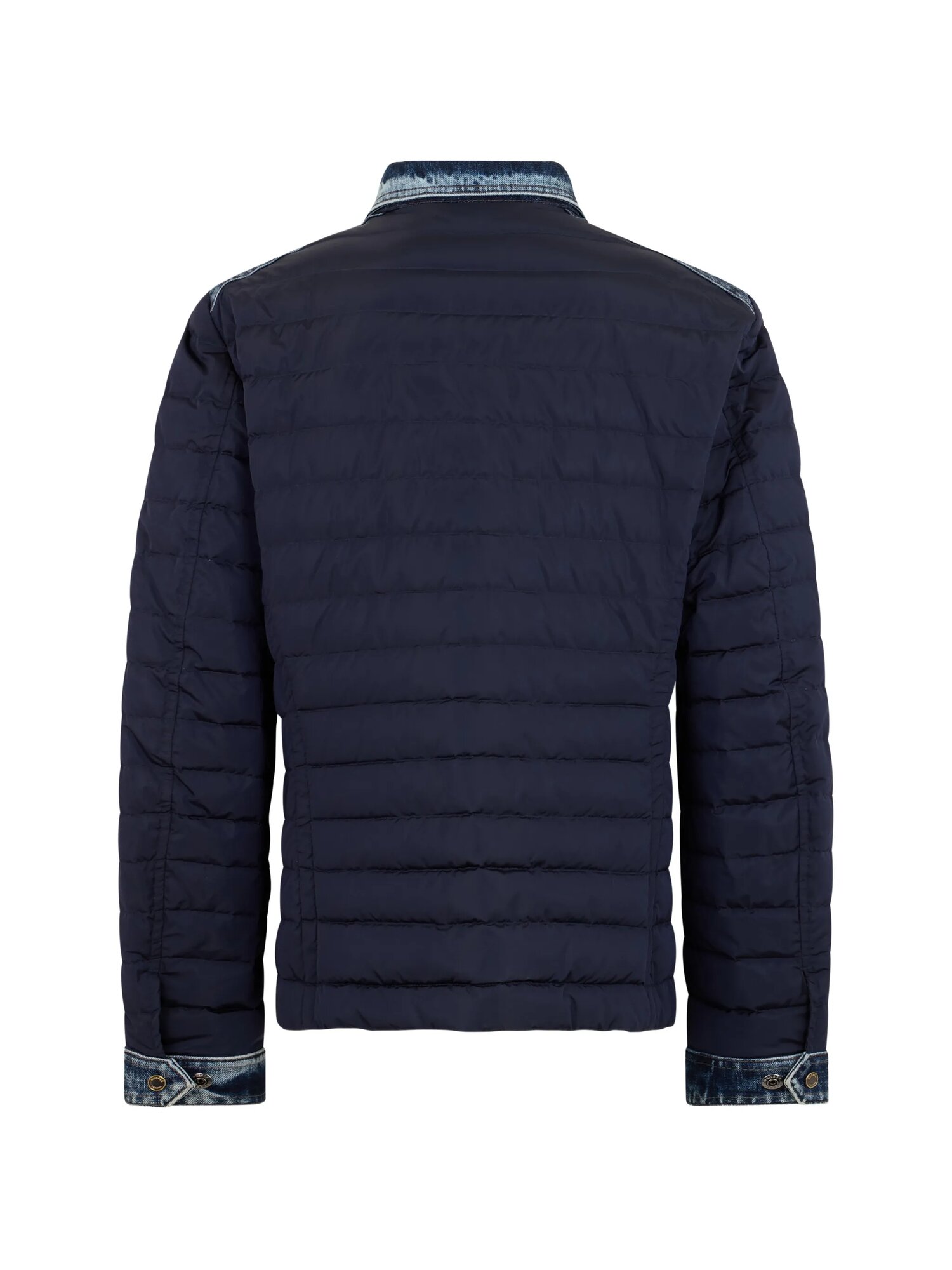 Куртка MooRER Quilted panelled jacket, размер 46, blue — фото 1