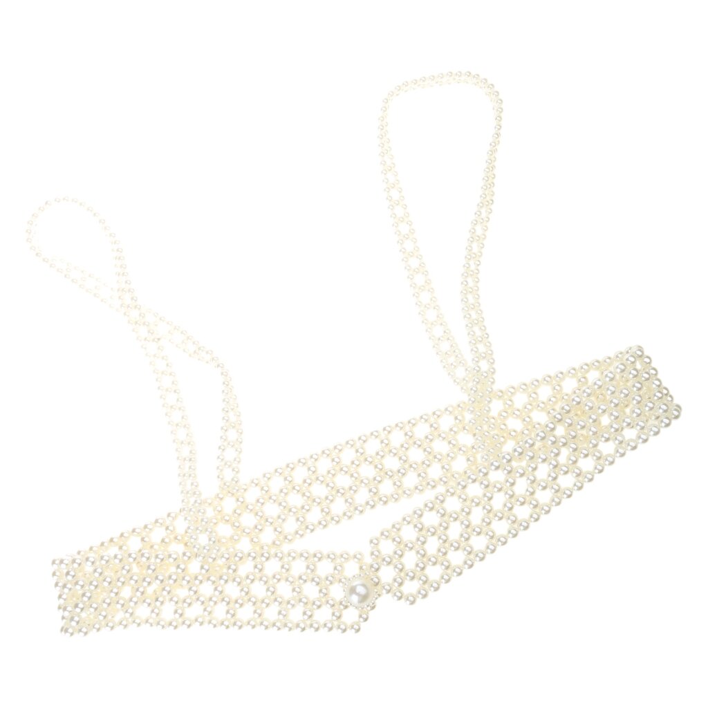 Цепочка для подтяжки тела для женщин, пояс из бисера с жемчужным декором для тела на берегу моря