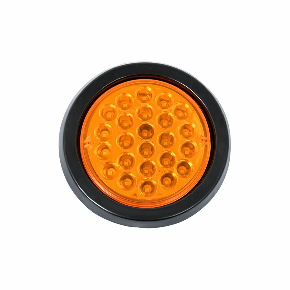 Оранжевый LED фонарь 24В, 24 светодиода