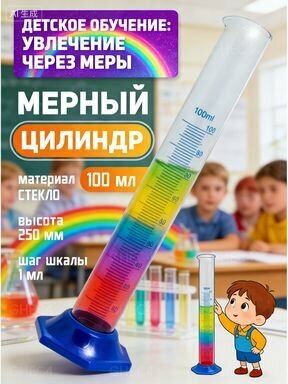 Емкость мерная, 100 мл, 1 шт