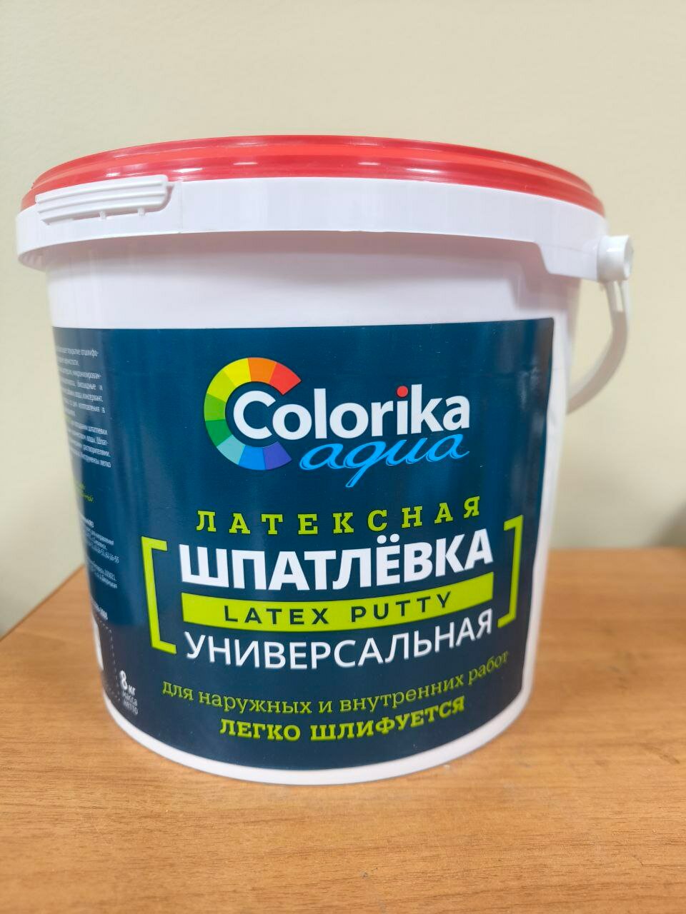 Шпатлевка латексная универсальная COLORIKA 8КГ для вн/нар работ