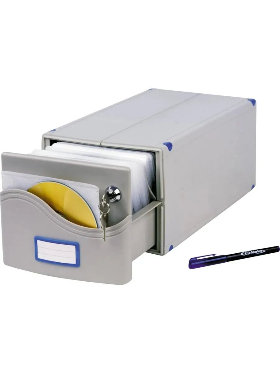 Удобный бокс для хранения дисков на 200 шт