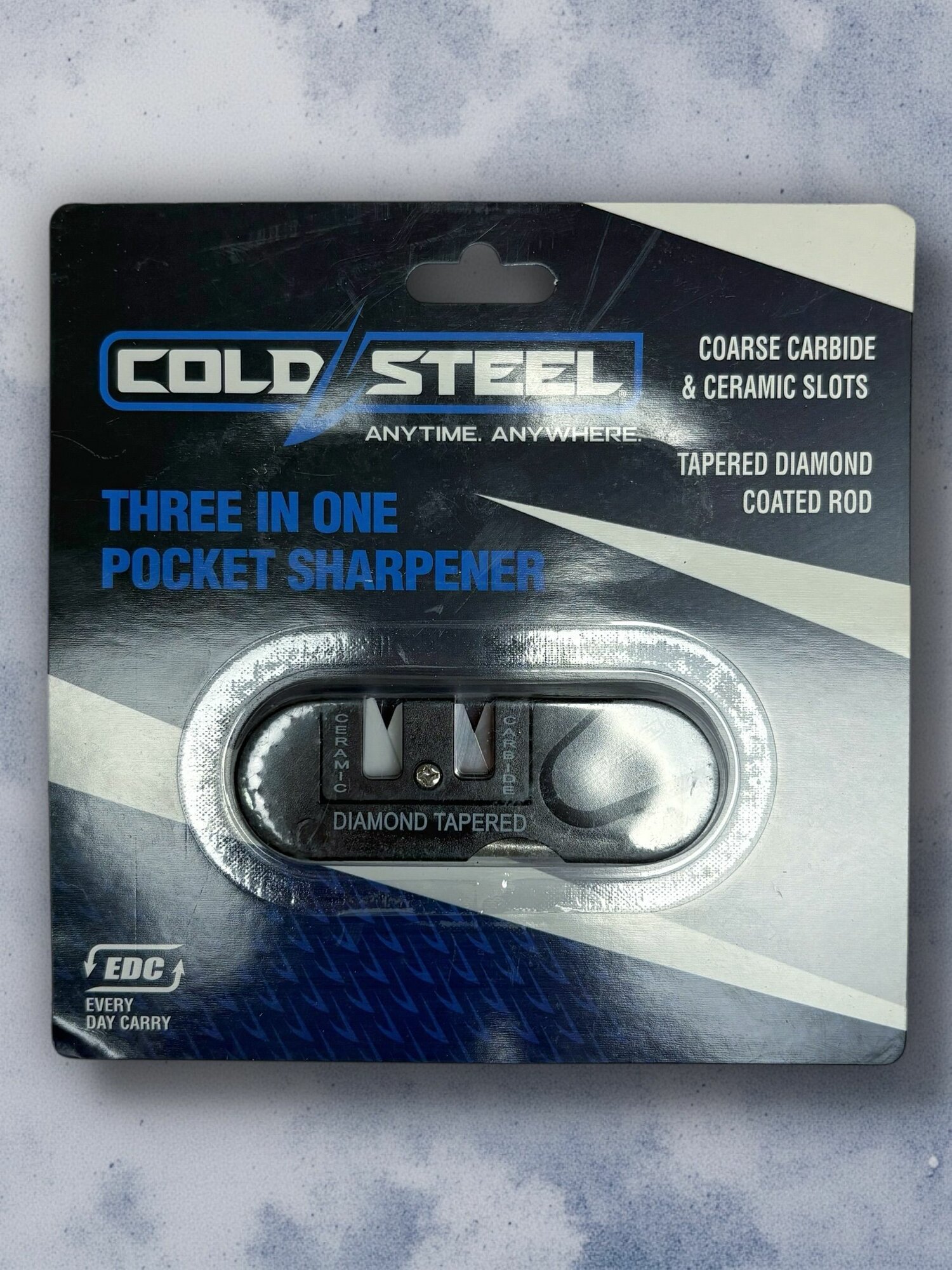 Приспособление для заточки / правки ножа Cold Steel Three In One Pocket Sharpener, KS-31SCDR