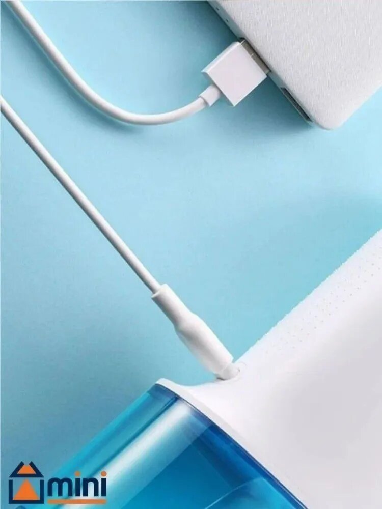 Ирригатор Soocas W3 PRO для зубов, 4 насадки + кейс, до 80 дней без подзарядки, голубой — фото 1