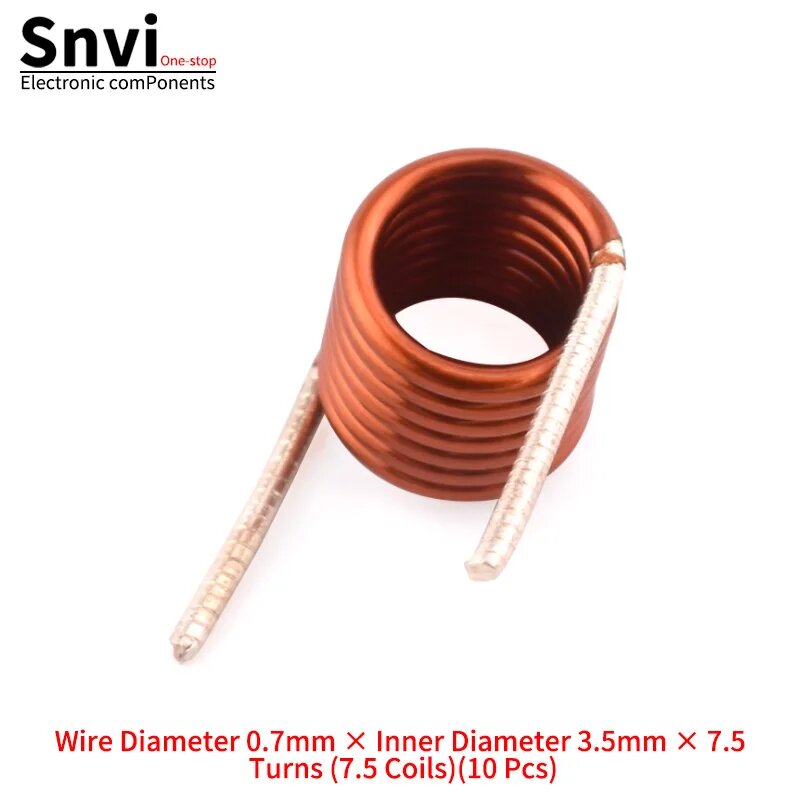 SNVI Индуктор воздушный 0.7x3.5mm, 7.5T (7 Coils)