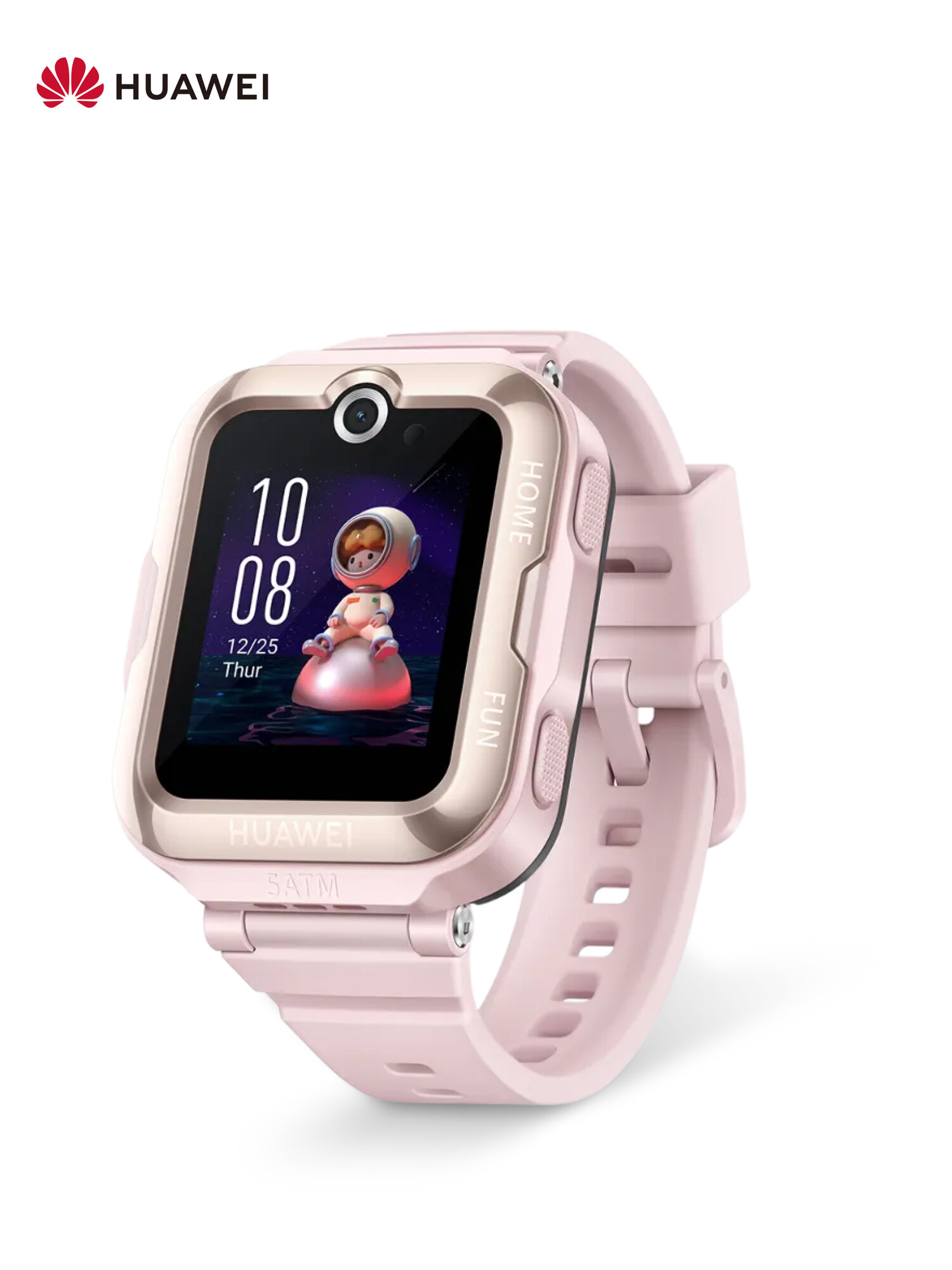 Смарт часы детские HUAWEI WATCH Kids 4 Pro, 41 мм, Розовый, c камерой