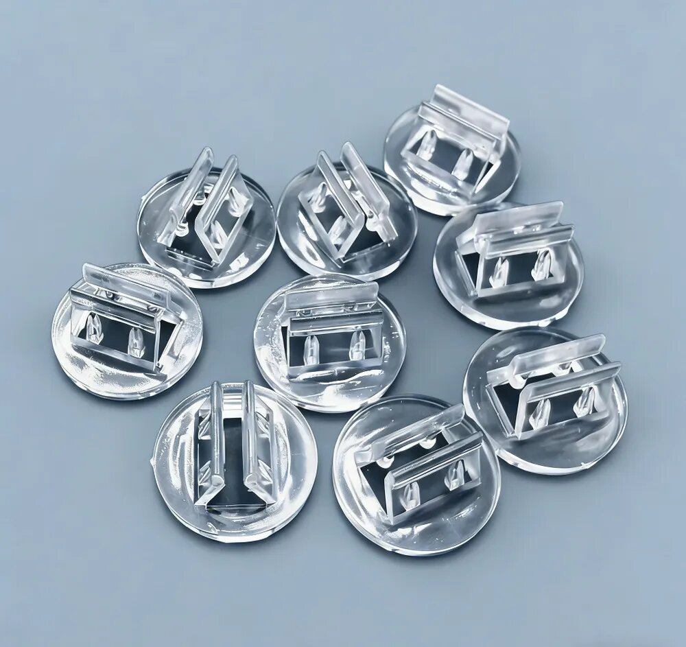 Пластиковый держатель для чип-карт 2 мм, прозрачный, 10 шт, компоненты для настольной игры