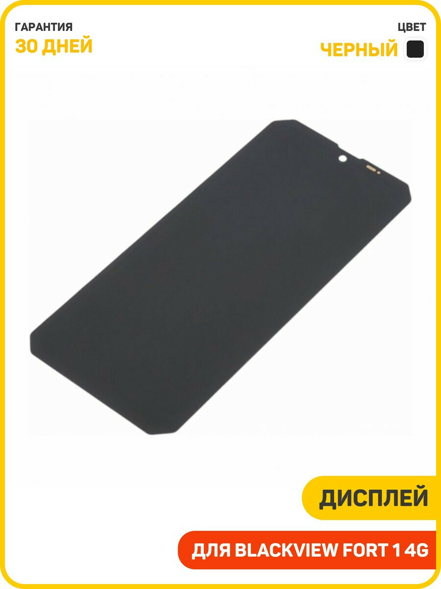 Дисплей для Blackview Fort 1 4G (в сборе с тачскрином) черный