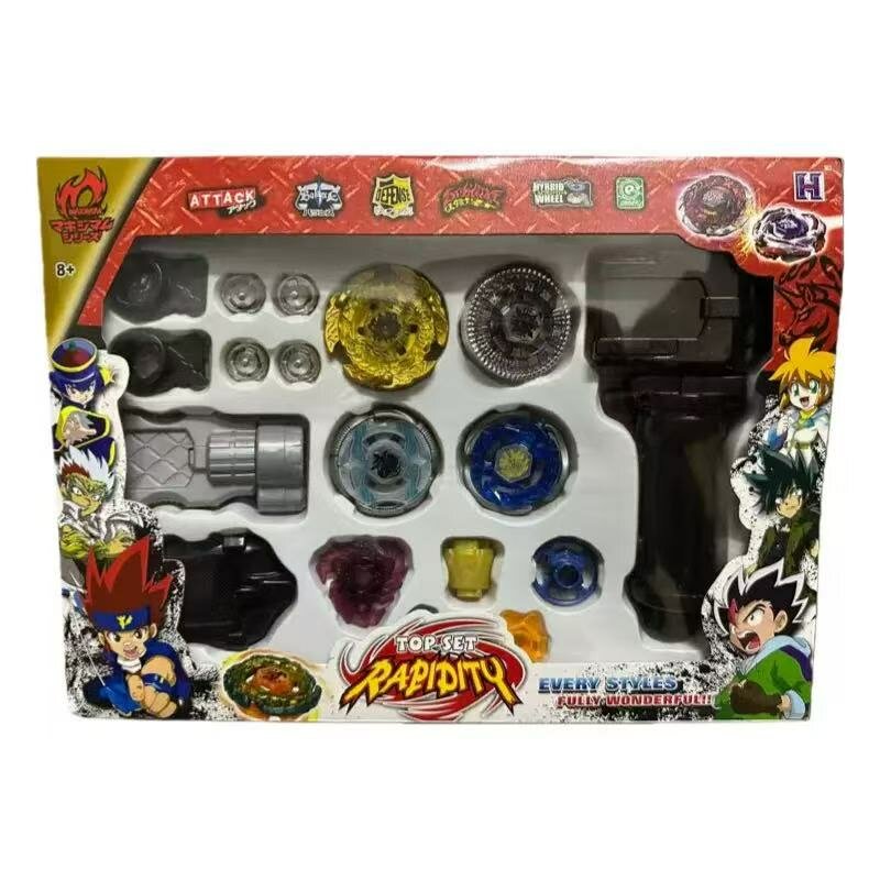 Набор Beyblades Metal Master Fusion с точной сборкой и разноцветными деталями