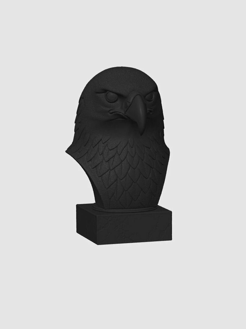 Эксклюзив! Бюст Орла (10см, черный) - подарок, талисман