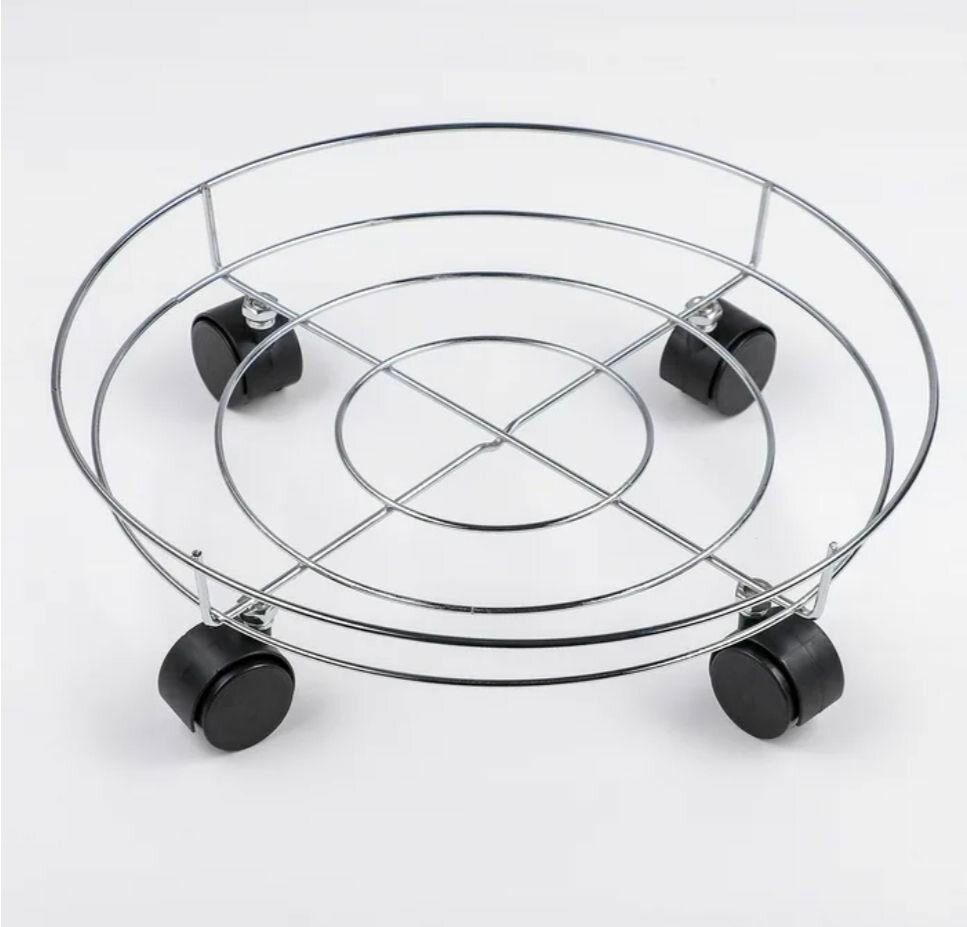 Подставка на роликах для наполных горшков с цветами