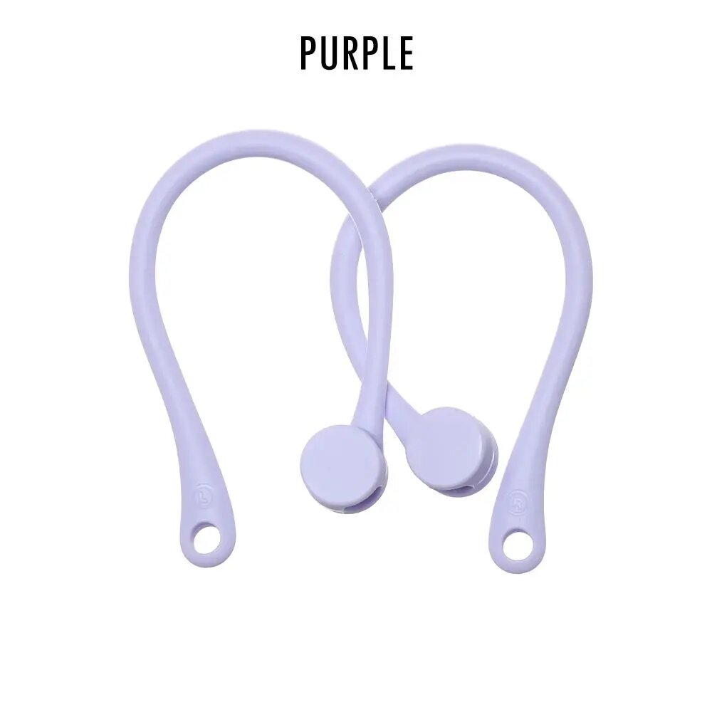 Силиконовые крючки для AirPods, purple