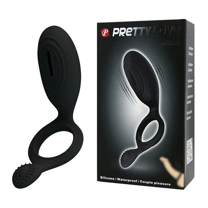 Эрекционное виброкольцо на пенис Baile«Pretty Love Ethel»со стимуляцией