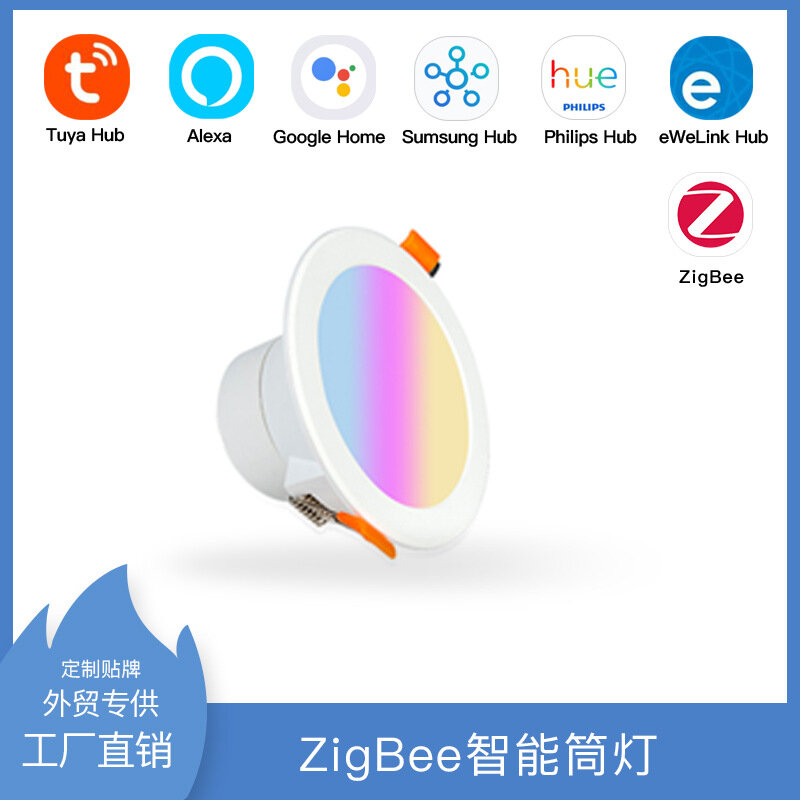 Умный светодиодный светильник-потолочный ZigBee 3.0 5Вт версия Tuya совместимый с Alexa и несколькими шлюзами
