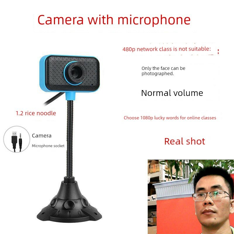 Камера для компьютера 1080p, 720p для настольных ПК и ноутбуков, сетевая, без драйверов, высокое разрешение, встроенный