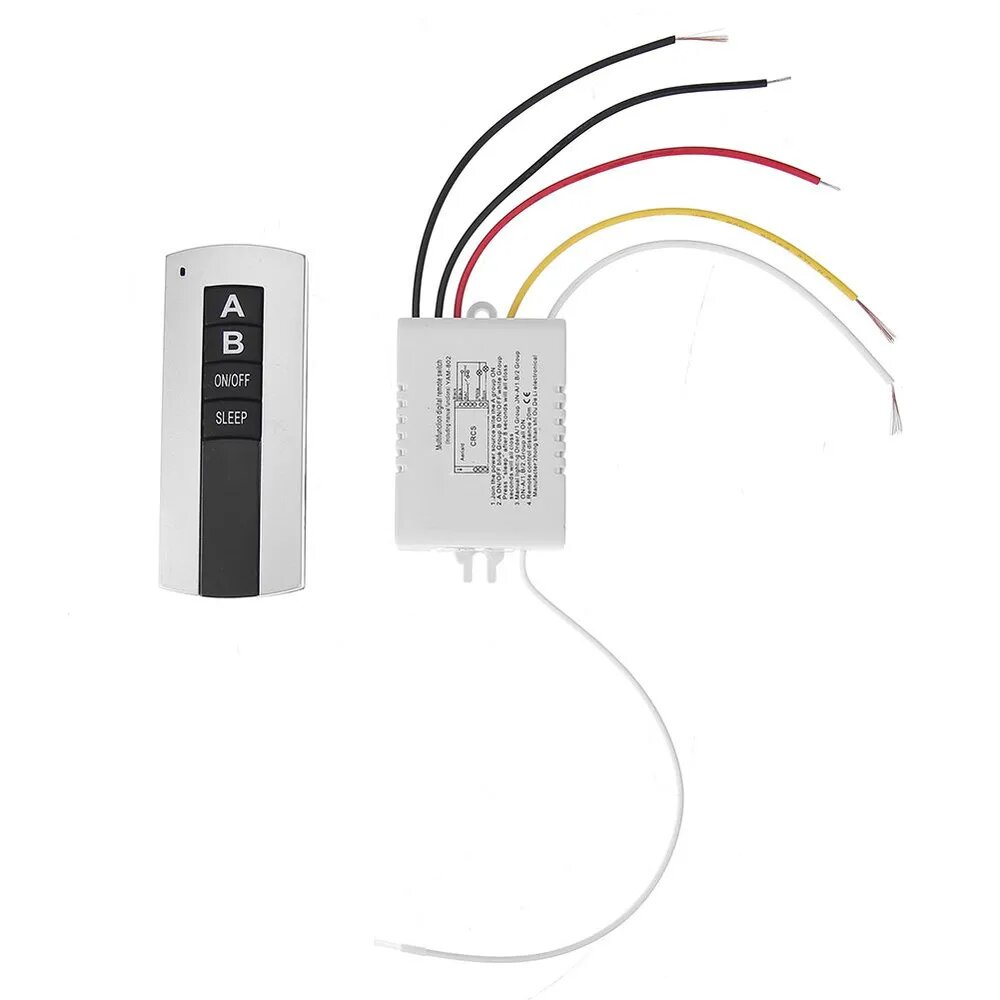2 шт. реле ВКЛ/выкл 220 В, умный цифровой настенный светильник с беспроводным пультом