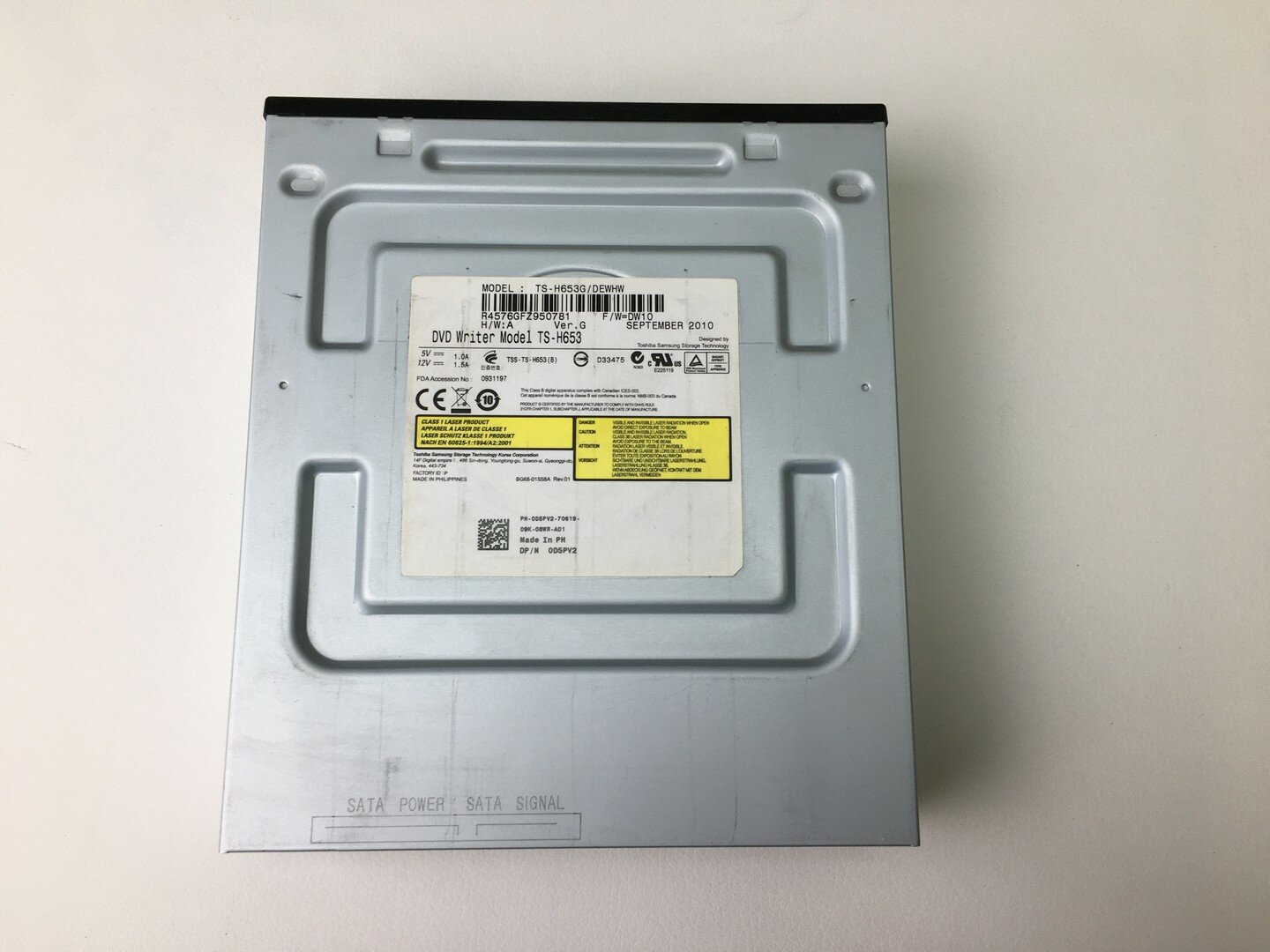 Оптический привод DVD ±R/RW CD-R/RW Samsung TS-H653, SATA, черный