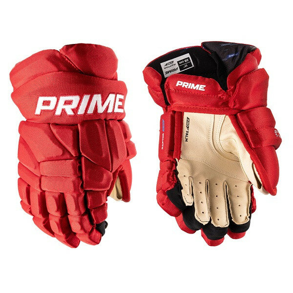 Перчатки хоккейные Prime Raptor Pro JR red (размер 12" (30 см))