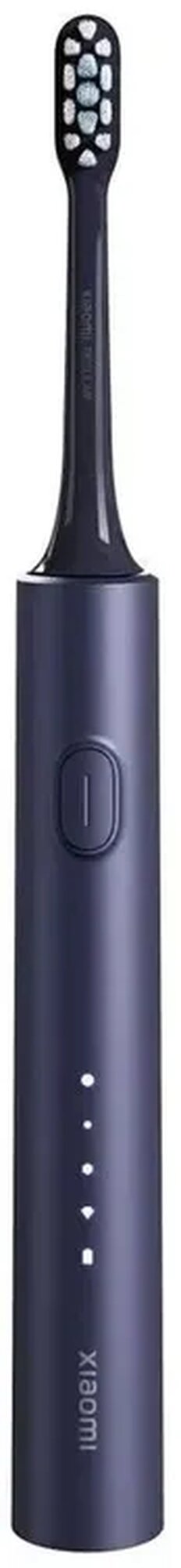 Электрическая зубная щетка Xiaomi Smart Electric Toothbrush T302, звуковая, 4 насадки, синий