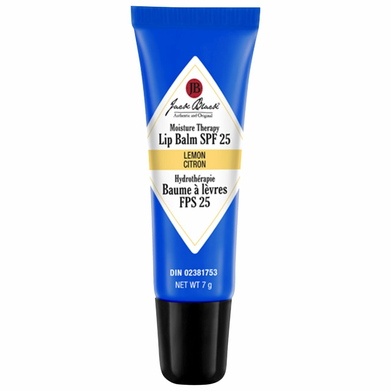 Jack Black Мужской бальзам для губ Intense Therapy Lip Balm SPF 25 (Lemon) 7 г