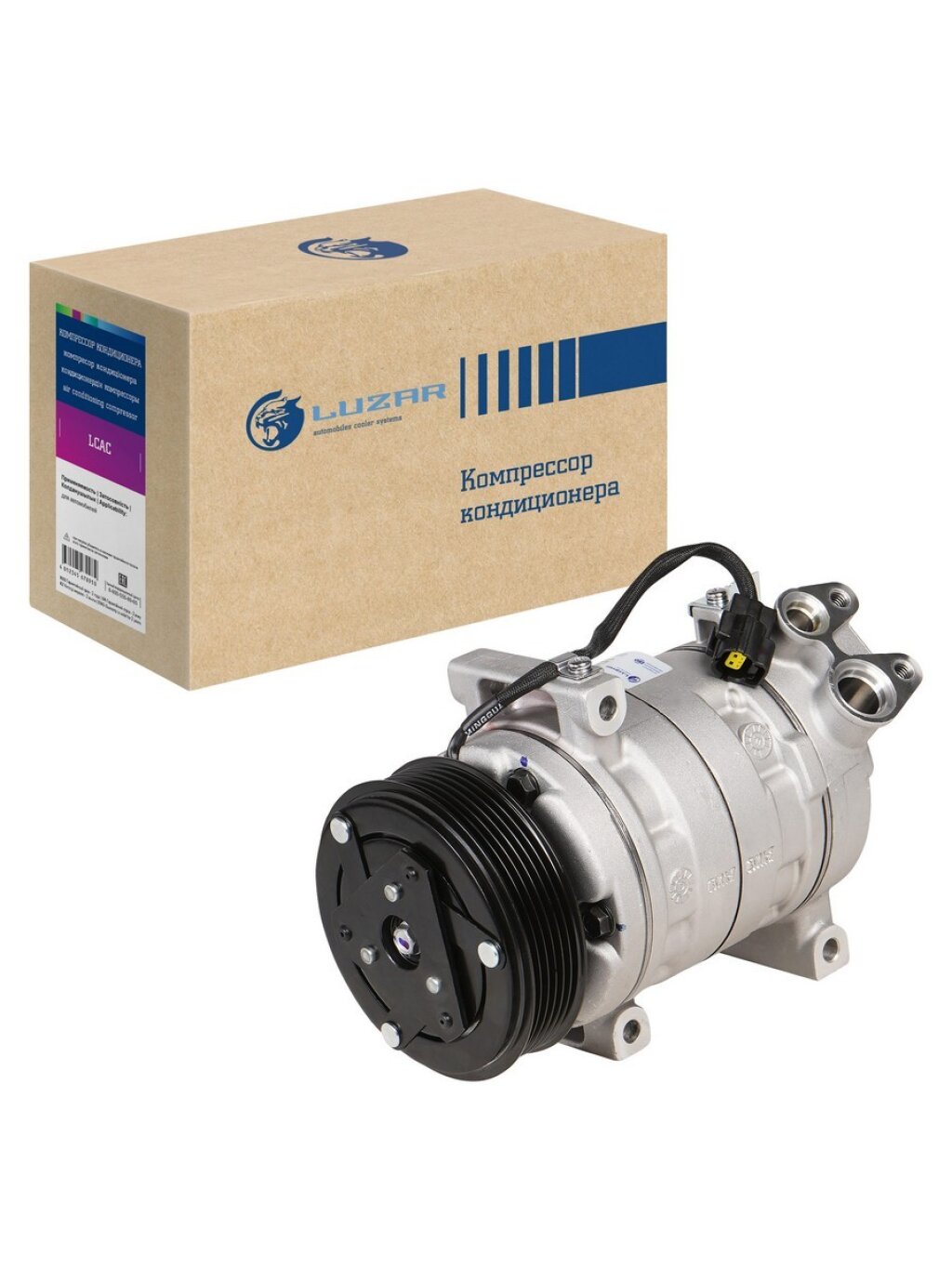 Компрессор кондиционера для а/м ВАЗ 2190 "Luzar" (тип KDAC)