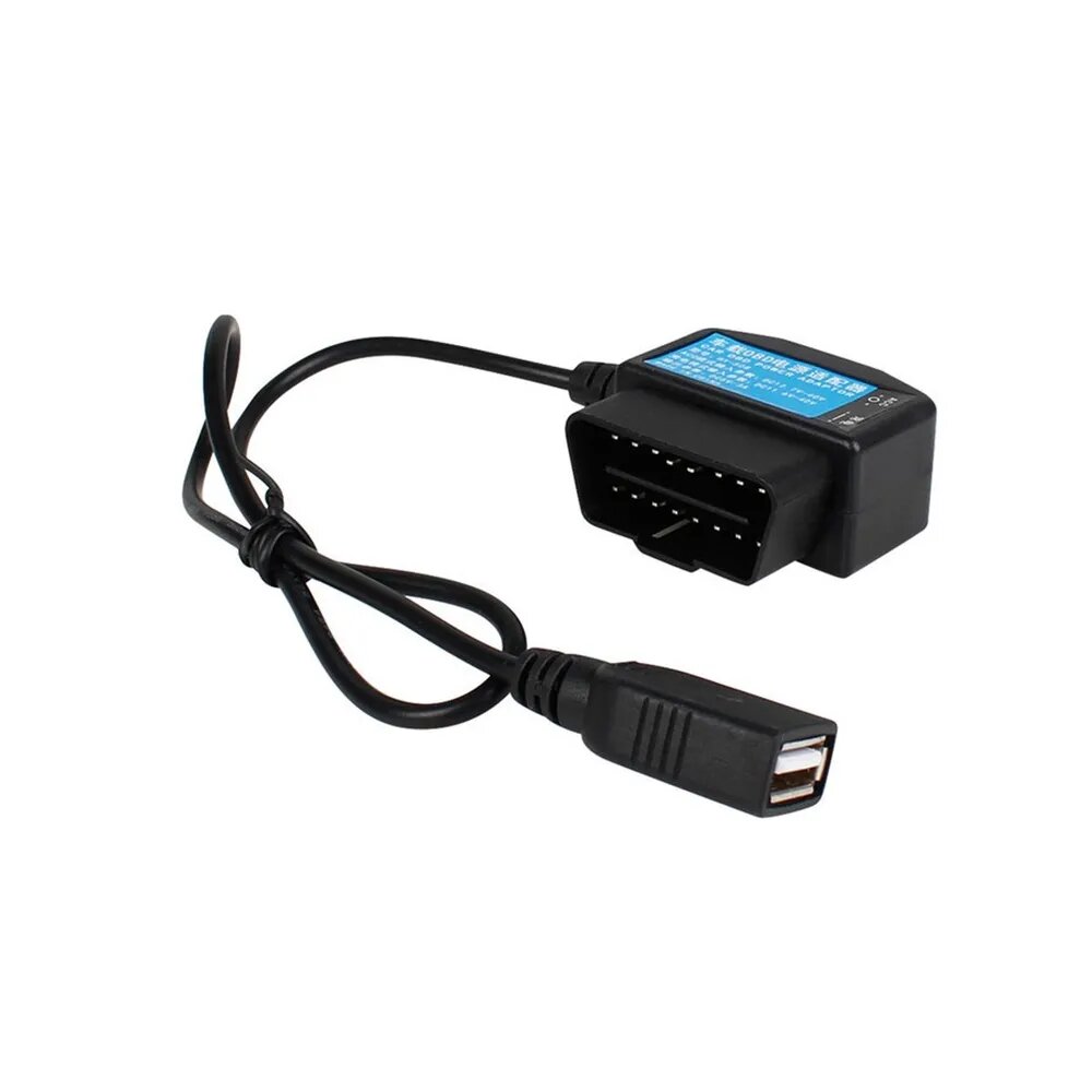 (O061)24 часа 5V 3A USB Автомобильный зарядный кабель OBD Hardwire Kit с переключателем 0,5-метровый провод для видеорегистратора Автомобильный видеорегистратор