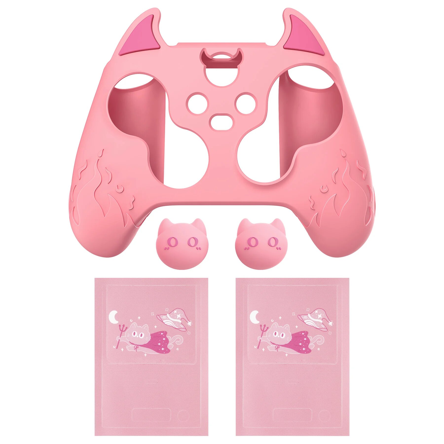 EXtremeRate силиконовый чехол Cute Demon для контроллера Xbox Series X/S Pink