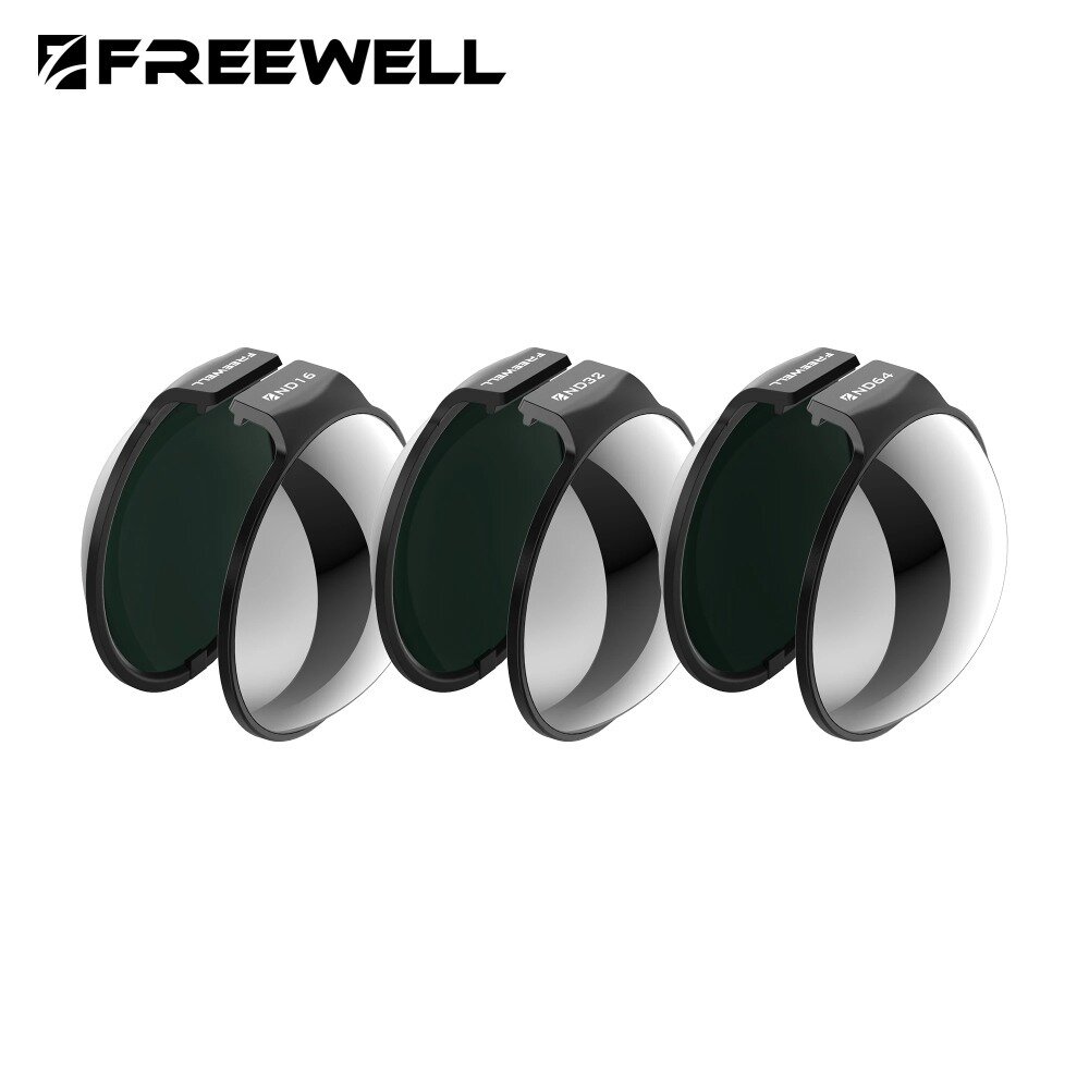 Freewell 3 Packs ND Filters Kit Прилагаемый фильтр объектива ND16, ND32, ND64 для экшн-камеры DJI Osmo 360